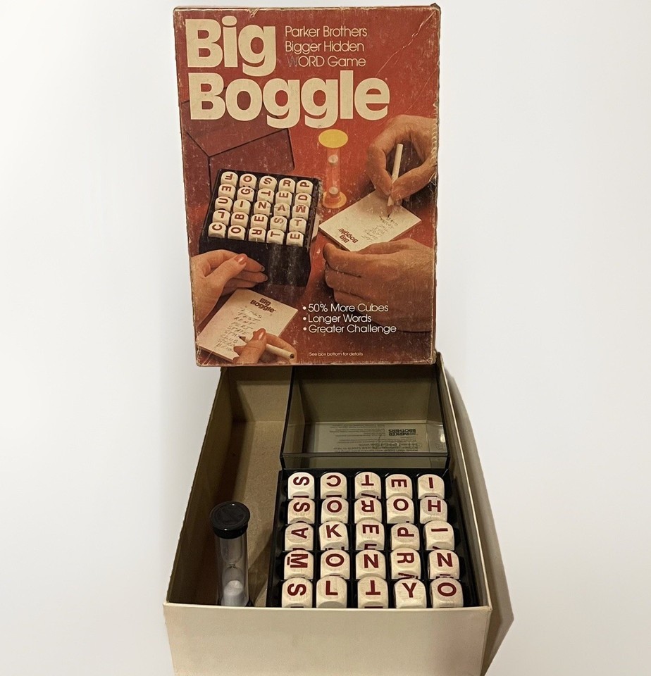Vintage 1979 Big Boggle Hidden Word Game Parker Brothers COMPLETE | eBay