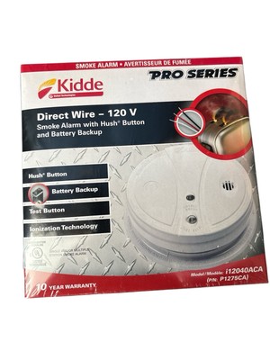 Kidde Smoke Alarm Direct Wire 120V PRO SERIES Model i12040ACA BRAND NEW ...