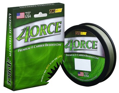 Tuff Line 4orce 4 Carrier Premium Braided line 40 lb 125 YDS GREEN | eBay