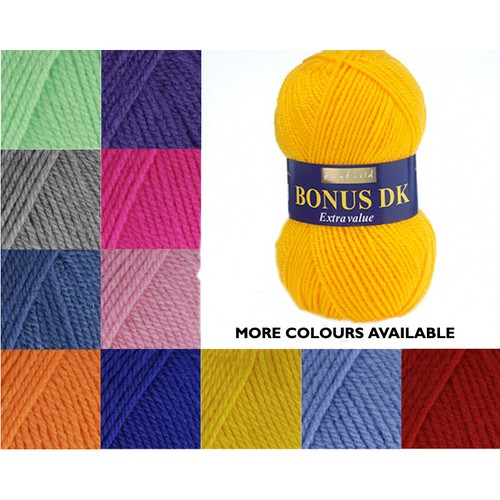 SIRDAR HAYFIELD BONUS EXTRA VALUE DK 100G KNITTING CROCHET YARN WOOL ...