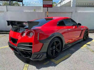 Carbon Fiber Silver Wide Body Kit Fender Flare Set For GTR R35 Special ...