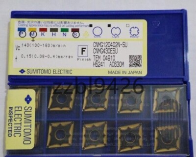 10PCS CNMG120402N-SU AC630M CNMG430ESU SUMITOMO CNC carbide inserts ...