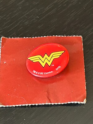 Vintage Collectible Wonder Woman Button Metal Pinback Lapel Pin Hat Pin ...