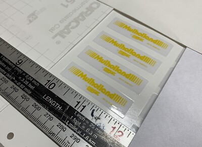 4 Mulholland Shocks BRIGHT YELLOW Small vintage mx motocross yz honda ...