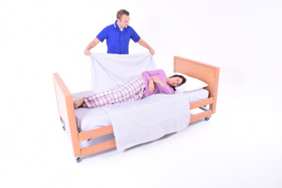 Easy Turn Bed Sheet - Fitted sheet and draw sheet set to aid patient ...