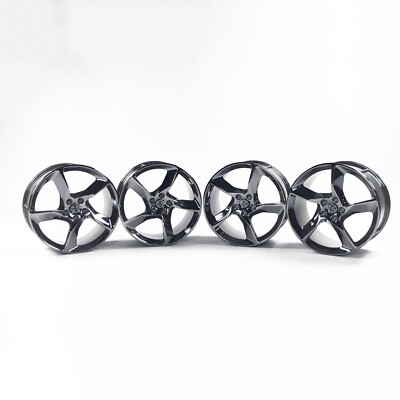 Custom 4 pcs Chrome Gunmetal rims wheels hubs 80290 80281 for LEGO ...