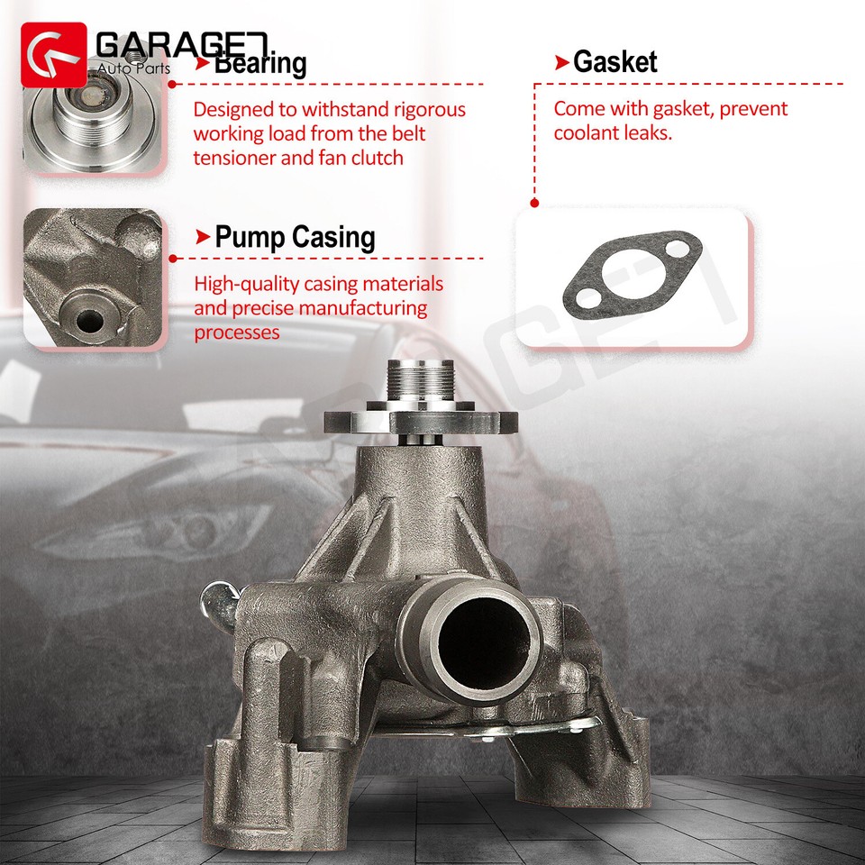 Water Pump AW5077 for 1996-10 Chevrolet GMC Suburban Silverado 4.3L 5 ...