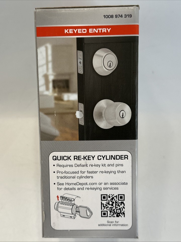 Defiant Brandywine Stainless Steel Combo Pack with Double Cylinder ...