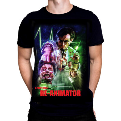 REANIMATOR - Black T-Shirt - Sizes S - 5XL - Art / Horror / Gore ...