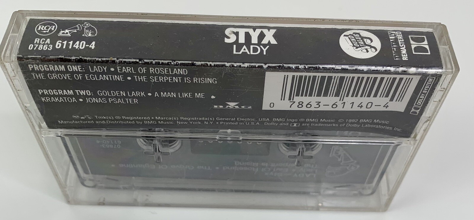 Vintage Styx Lady 1992 Rock BMG Cassette Tape Sound Value Digitally ...