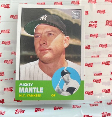 2021 Topps X Mickey Mantle Collection 1963 Topps Reprint Card #31 ...