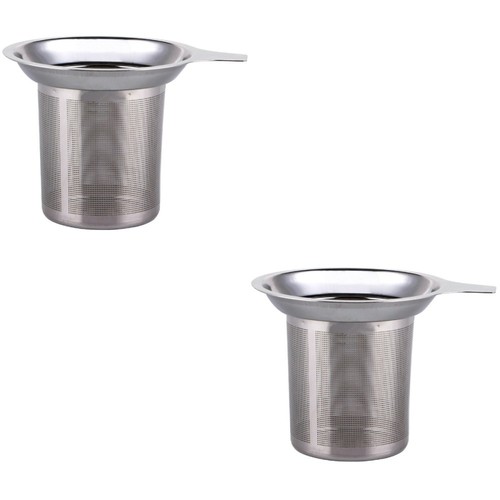 Set of 2 Tea Filter Stainless Steel Coffee Reusable Mesh Filters | eBay