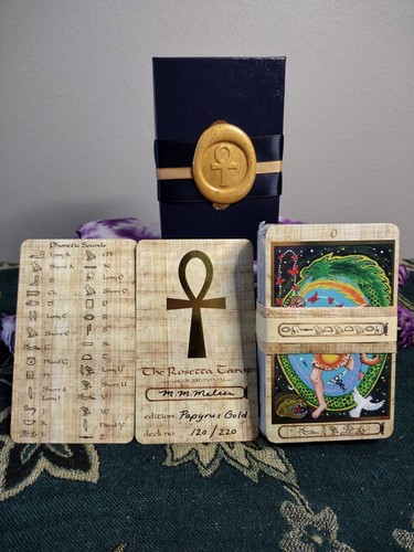 Rosetta Tarot by MM Meleen Papyrus Gold Edition 2017 Sealed Limited ...