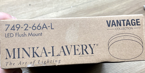 MINKA LAVERY 749-2-66A-L VANTAGE 7" LED LIGHT, FLUSH MOUNT, COLOR: COAL ...