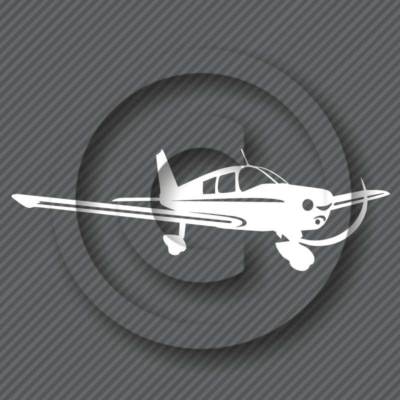 Piper Cherokee Airplane Decal Aircraft Hobby Pilot Runway Aviation ...