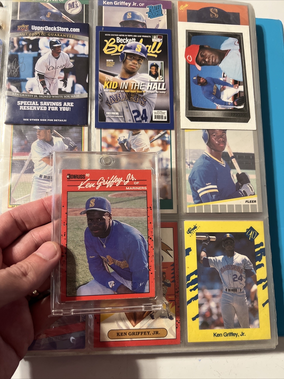 Ken Griffey Jr Holy Grail Collection Rookie-1990 Donruss Error Card ...