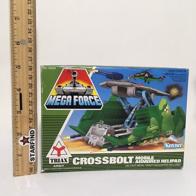 Kenner Mega Force Crossbolt Mobile Armored Helipad Triax Army GOOD 1989 ...
