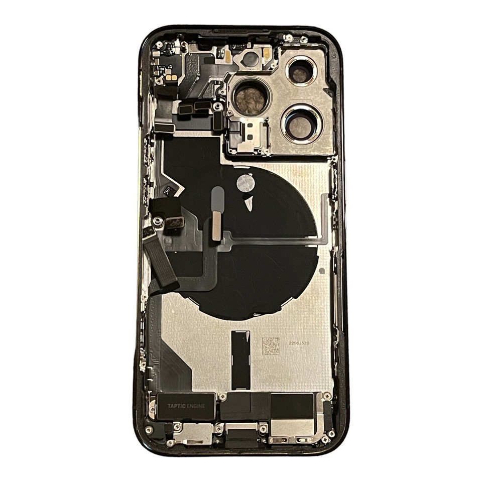 iPhone 14 Pro Space black Back Housing Replacement W Small Part OEM ...