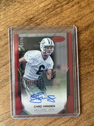 2017 Certified Football Chad Hansen Certified Potential Sigs Auto /75 ...