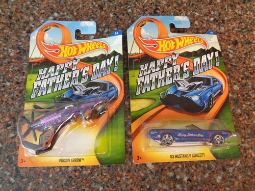 Hot Wheels 2015 Happy Father's Day 2 Cars Poison Arrow, '63 Mustang ...