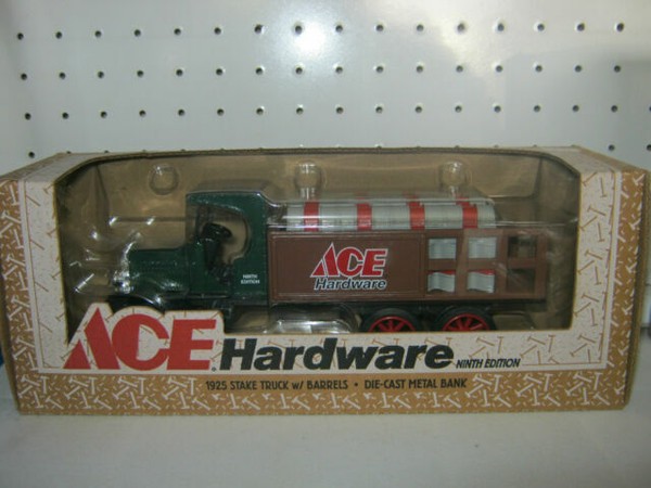 Ace Hardware Ertl 9th Edition 1925 Stake Truck 1997 Die-cast Metal Bank ...