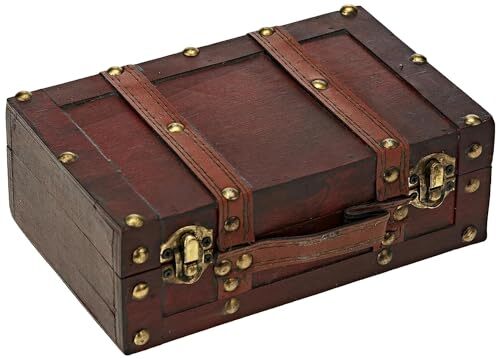 tm Oldfashioned Small Suitcase/decorative Box With Straps | eBay