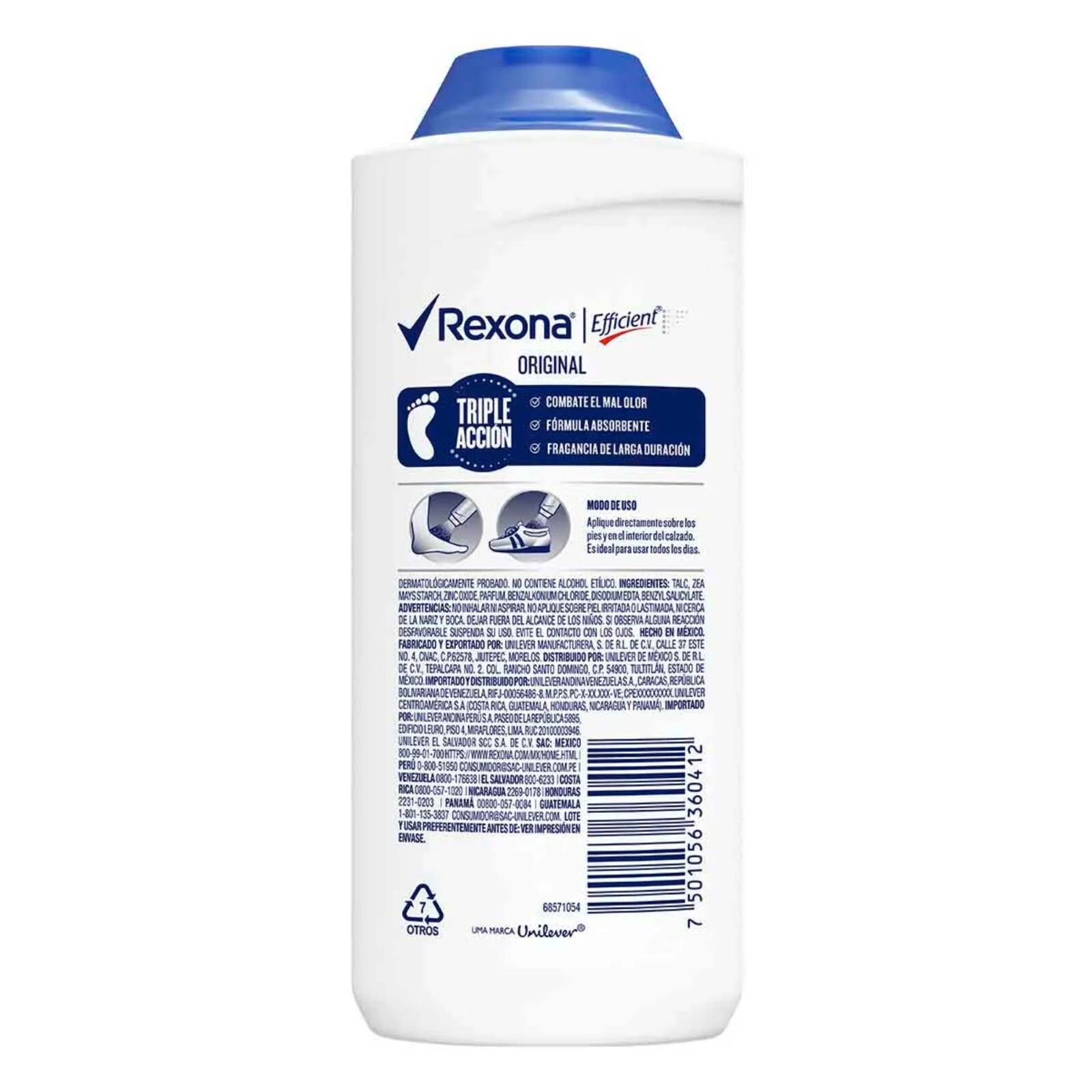 Rexona efficient talco para pies deodorant foot talcum powder 200g-PACK ...