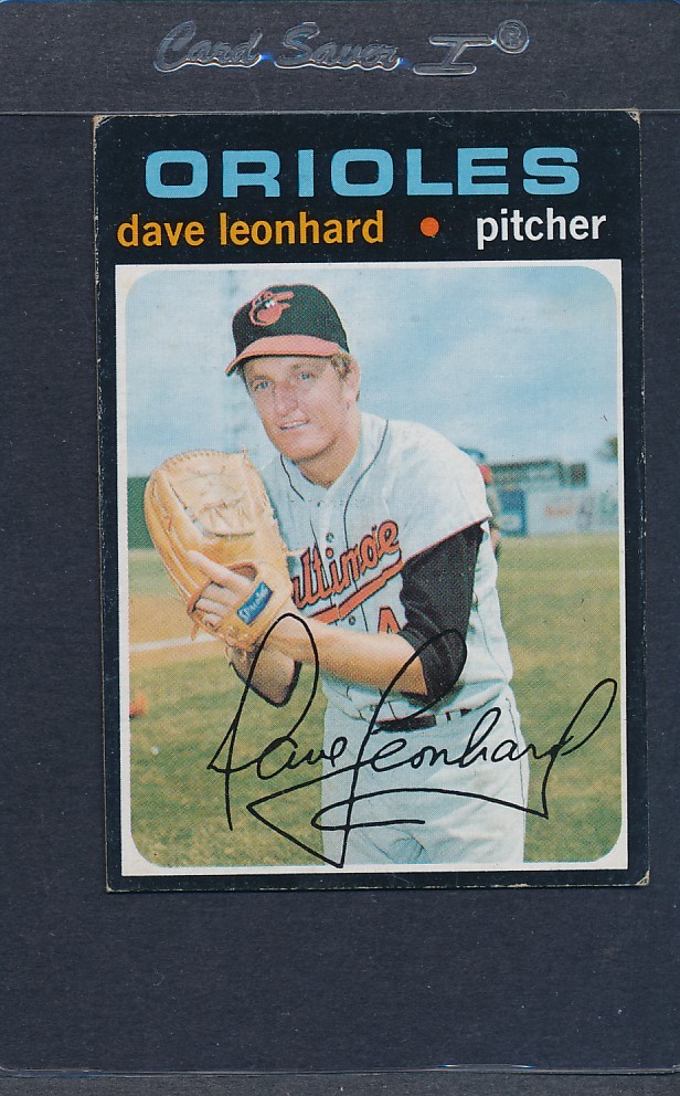 1971 Topps #716 Dave Leonhard Orioles VG *938 | eBay