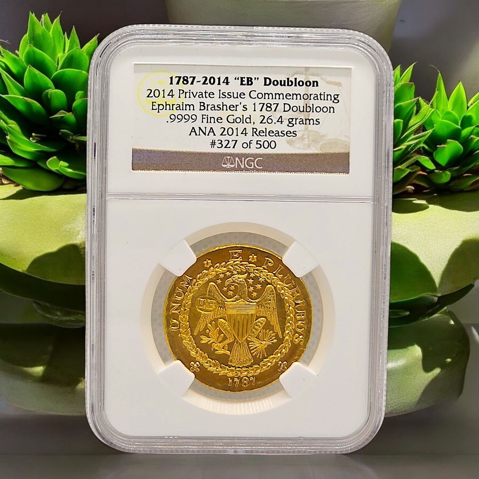 1787-2014 "EB" Brasher's Doubloon Gold Commemorative .999 Fine Gold NGC #327/500 | eBay