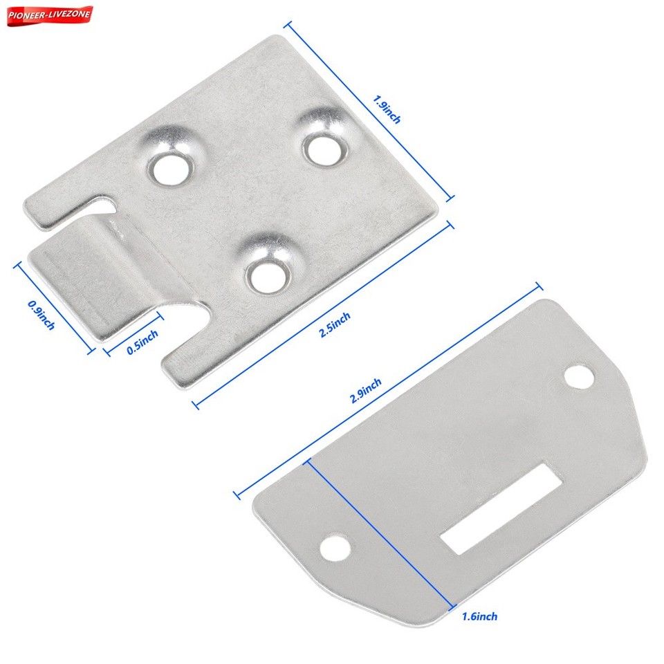2 Pair Golf Cart Seat Hinge Kit For EZGO TXT/Medalist 95+ Electric/Gas ...