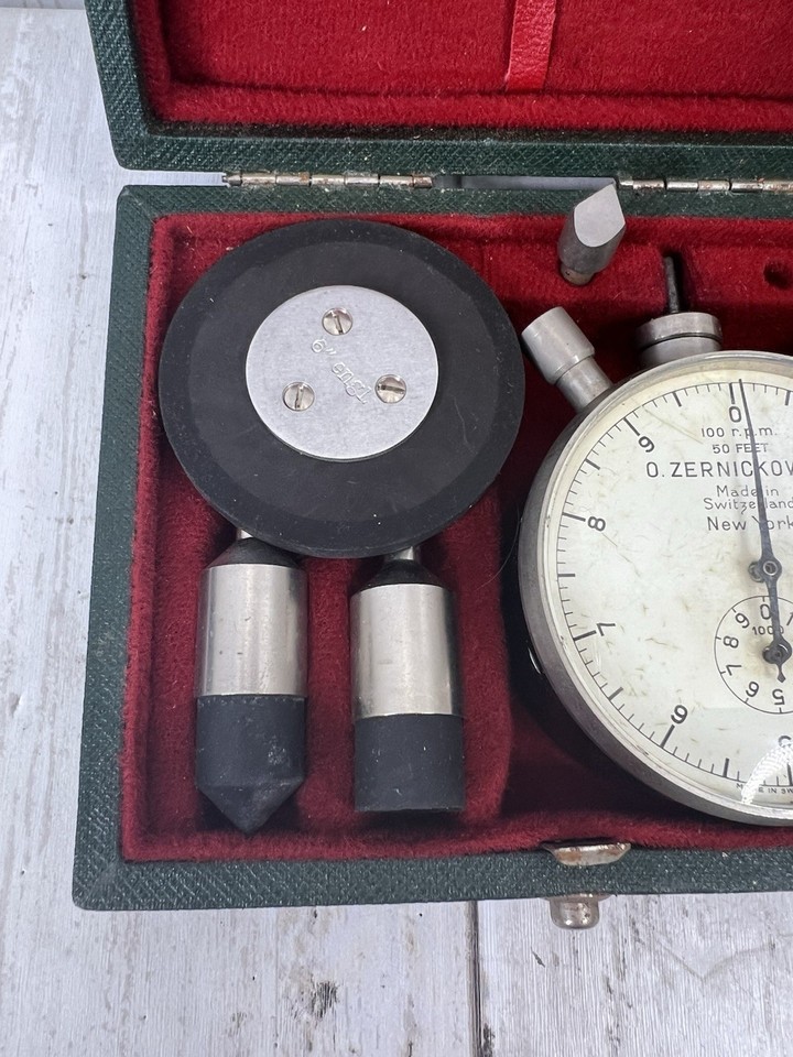 Vintage O. Zernickow Tachoscope Chronometric Tachometer with Box ...