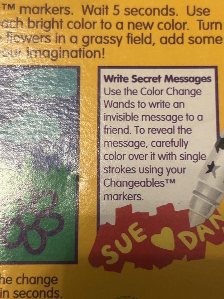 VTG 1990s Crayola Changeables Color Change Crayons Markers Color ...