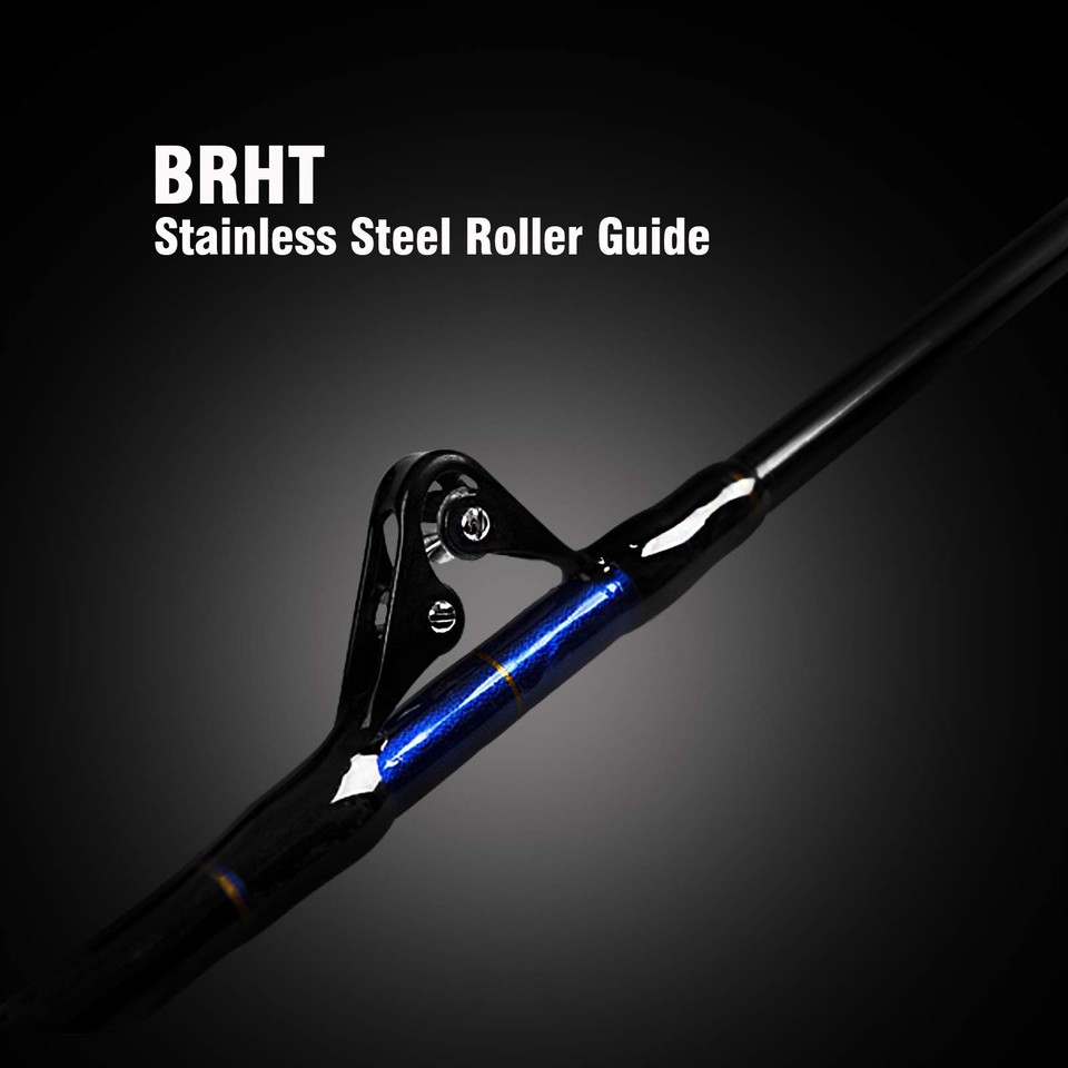 Bent Butt Fishing Rod 2-Piece Saltwater Offshore Trolling Rod Big Game ...