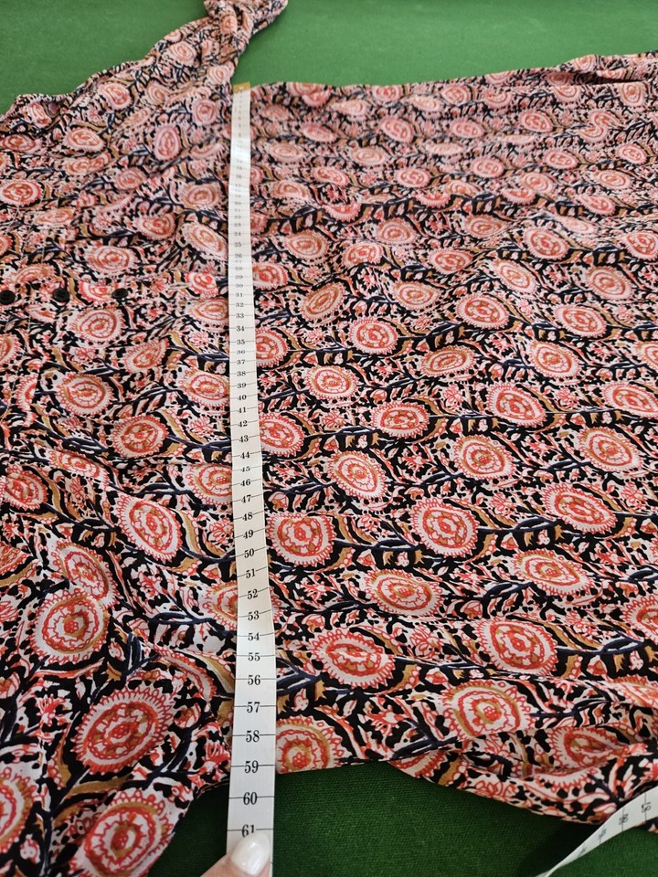 Antik Batik Boho Dress Vintage Hippie Goa India Style Size L Fits M-L ...