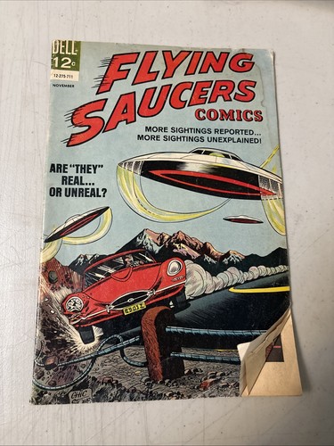 Vintage November 1967 Flying Saucers Comics Dell Comic Book No 4 UFOs ...