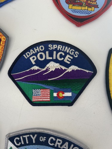 LOT OF 8 Colorado Embroidered Patches Police Small Town Mountain City ...