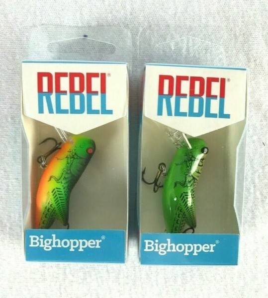 Rebel Big Hopper Fishing Lure Fire Tiger Grasshopper Bighopper for sale ...