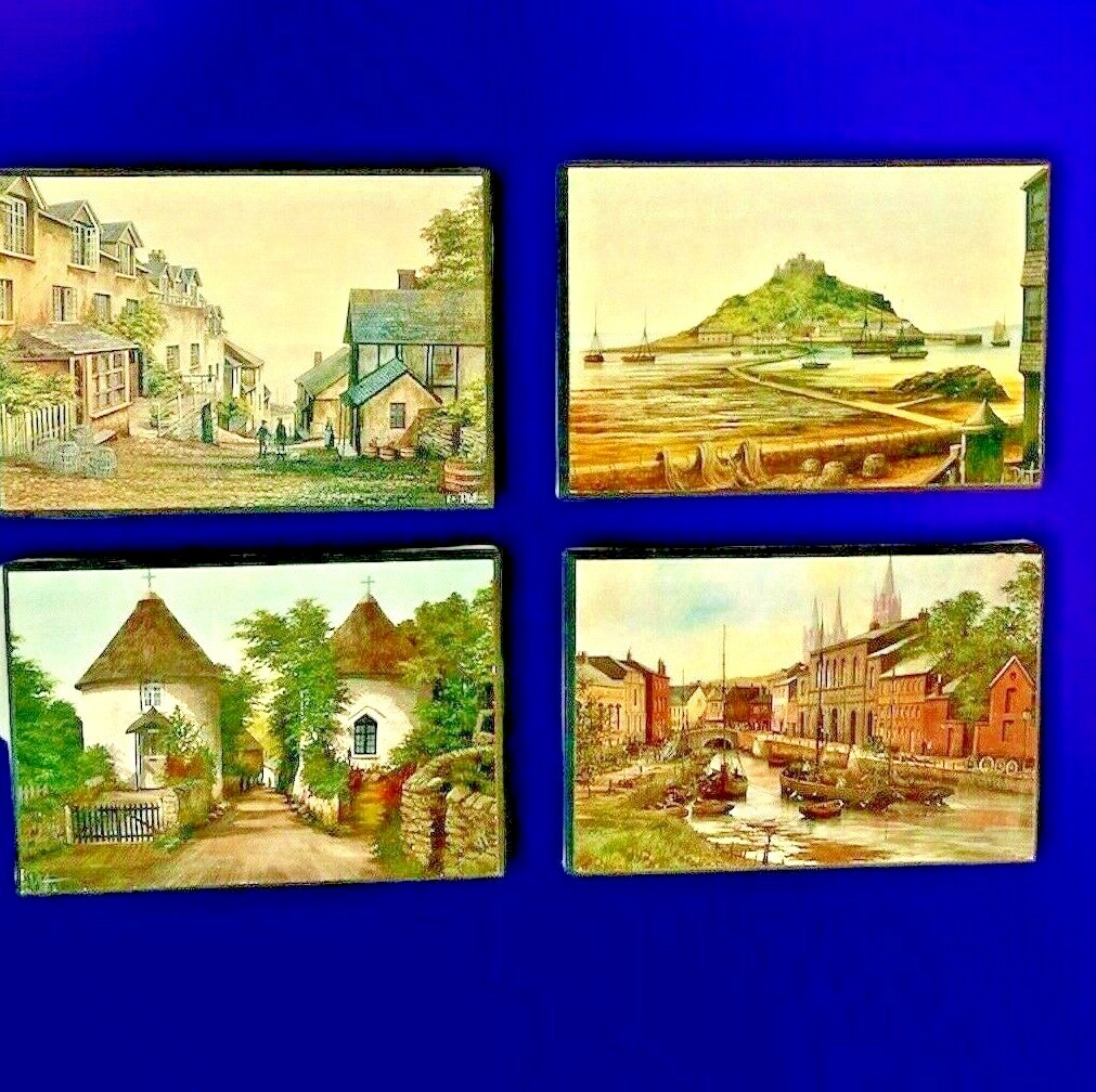 Kevin Platt Prints Collection 4 Prints St Michaels Mount Clovelly ...