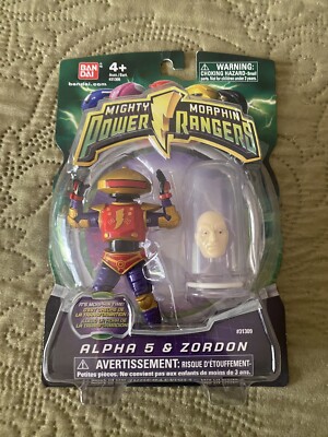 Mighty Morphin Power Rangers Alpha 5 & Zordon 2009 Unopened MOC BanDai ...
