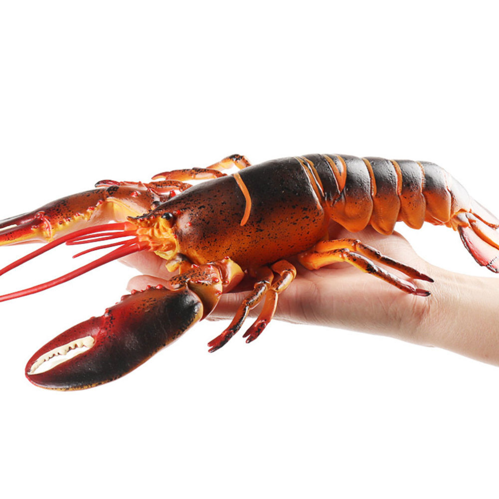 Lobster Sculpture Realistic Models Artificial Sea Decor Aquarium Food ...