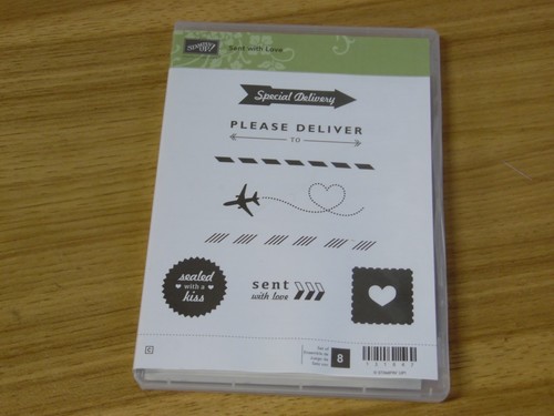 Stampin Up sent with love rubber stamps set of 8 special delivery sent ...