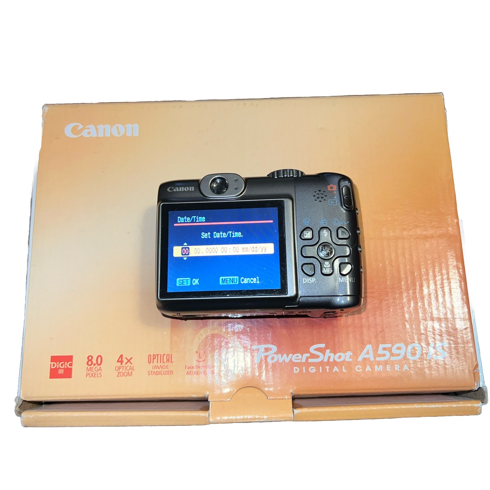 Canon PowerShot A590 IS 8.0MP Digital Camera - Gray for sale online | eBay