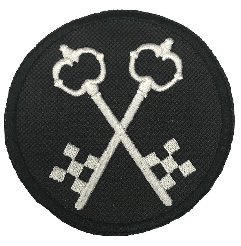 3 Crossed Keys Logo Two Keys Stock Illustration. Illustration Of Gray,