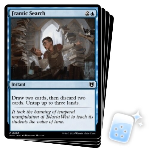 FRANTIC SEARCH X4 Wilds Of Eldraine: Commander Magic MTG MINT CARD | eBay