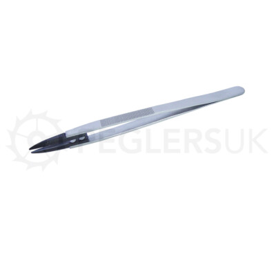 Tweezers With Plastic Tips Stone Beading With Soft Blunt Point 160mm ...