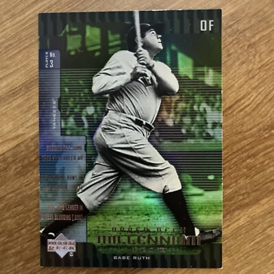 2000 Upper Deck - BABE RUTH Millennium Team #UD5 - NY Yankees MLB ...
