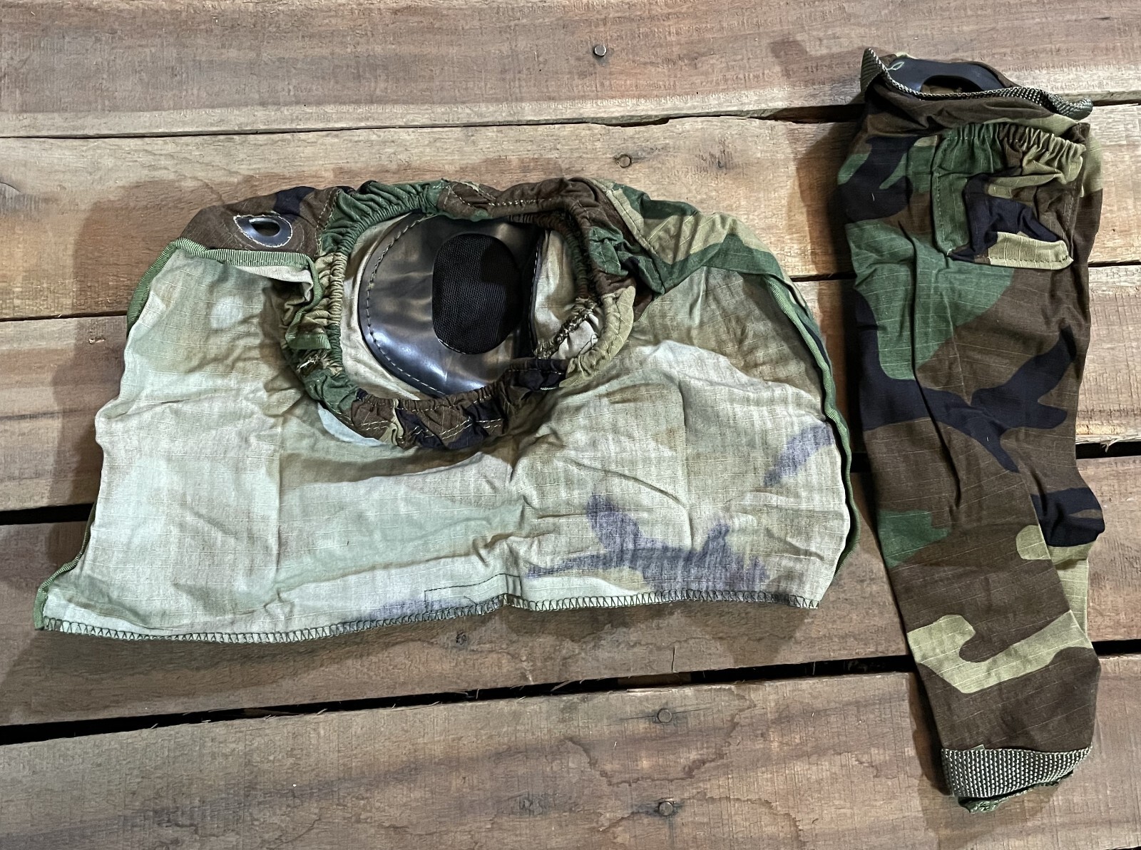 USGI Military JSList CW Mask / Hose Cover Set Woodland 2920-01-435-5021 ...