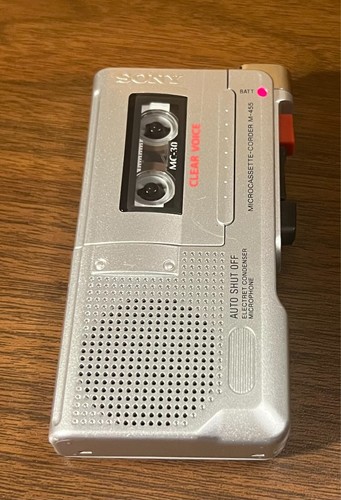 Sony Clear Voice Plus M455 Microcassette Handheld Recorder-TURNS ON ...