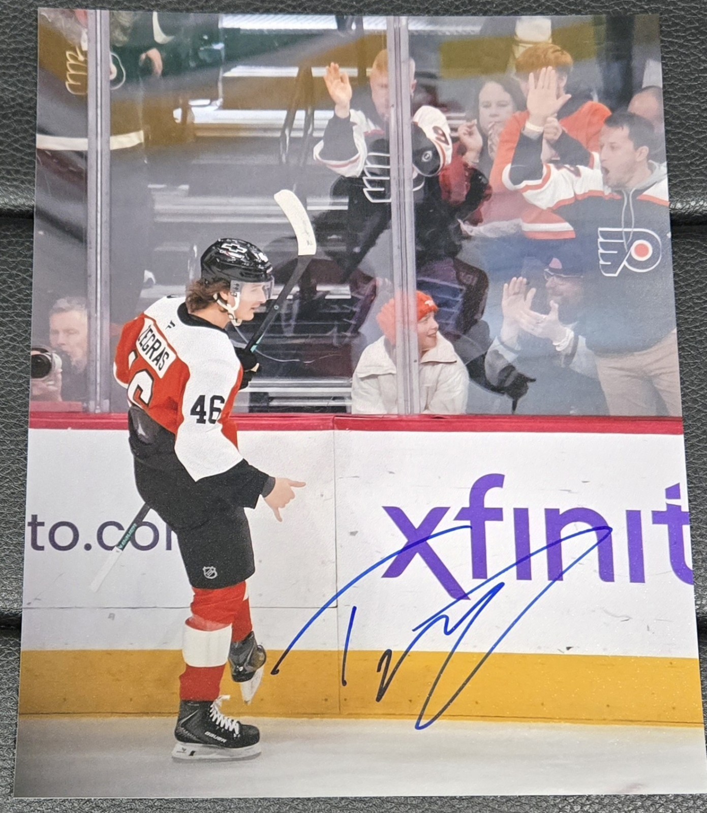 Trevor Zegras Philadelphia Flyers Autographed 8x10 Signed Photo " Phone ...