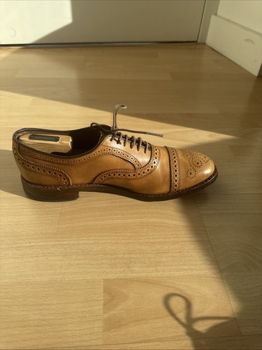 Allen Edmonds "Strand" Men's Cap-Toe Oxfords 8.5 D Walnut Made in USA ...